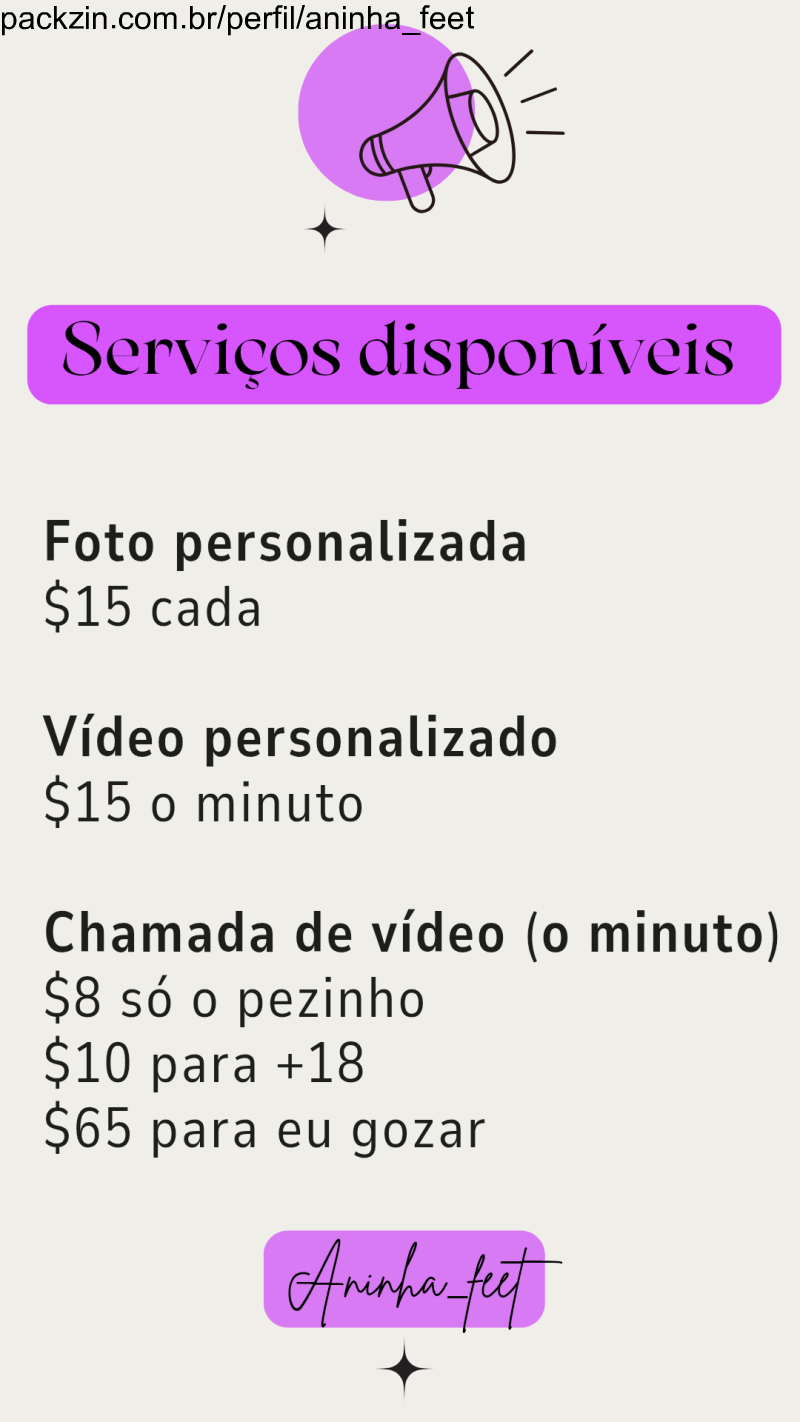 aninha_feet Fotos e vídeos do Packzin